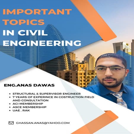 Important topics in civil engineering Eng.Anas Dawas | PDF