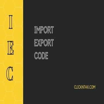 Importer exporter code | PPT