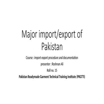 Trade industry of pakistan at partition 1947 | PPT