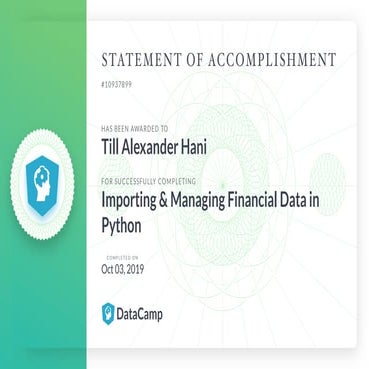 Importing & Managing Financial Data in Python | PPT