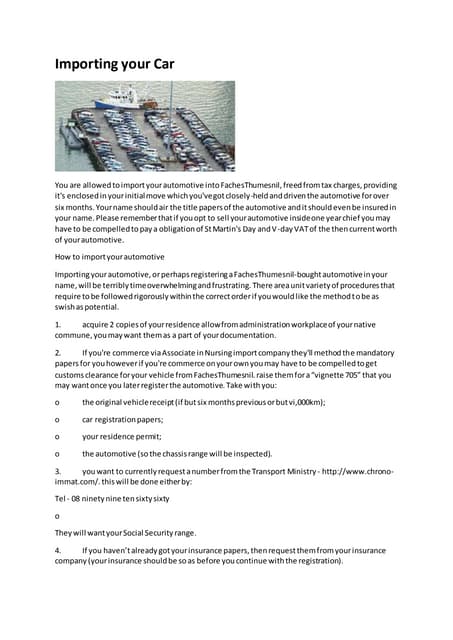 Documents for a grey card | PDF