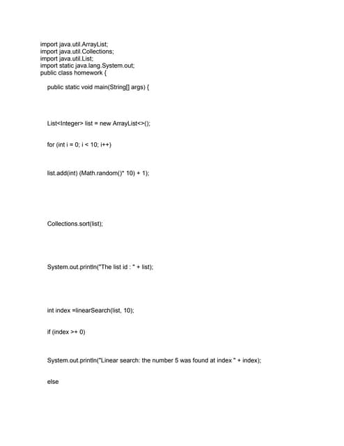 Import Java Util Arraylist Import Java Util Collections Import Java Pdf 0666