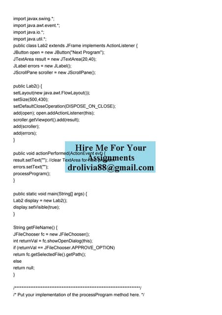 Import Javaxswing Import Javaawtevent Import Javaipdf