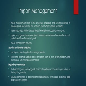 Import Management and Import Policy.pptx