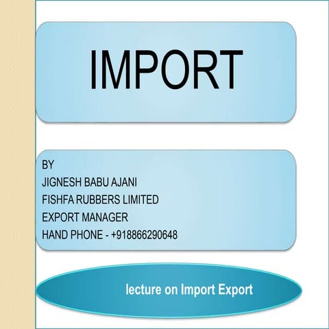 Import procedure | PPTX