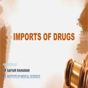 IMPORTS OF DRUGS .pptx