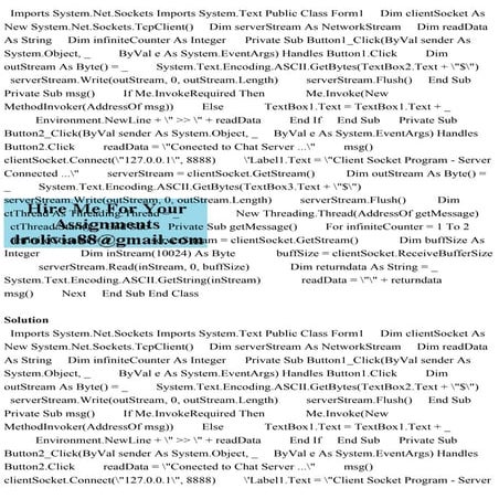 Imports System Sockets Imports System Text Public Class Form1 Pdf