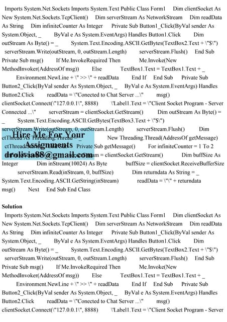 Imports System Sockets Imports System Text Public Class Form1 Pdf