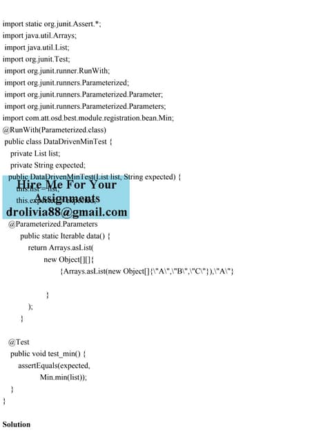 Import Static Org Junit Assert Import Java Util Arrays Import Pdf
