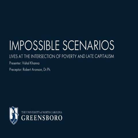 Impossible Scenarios - Lives at the Intersection of Poverty and Late ...