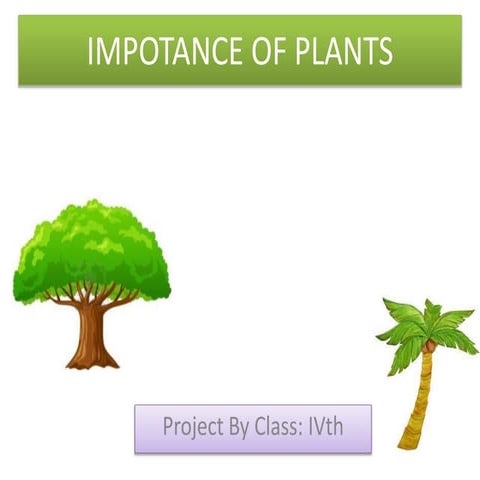 Importance of plants | PPT