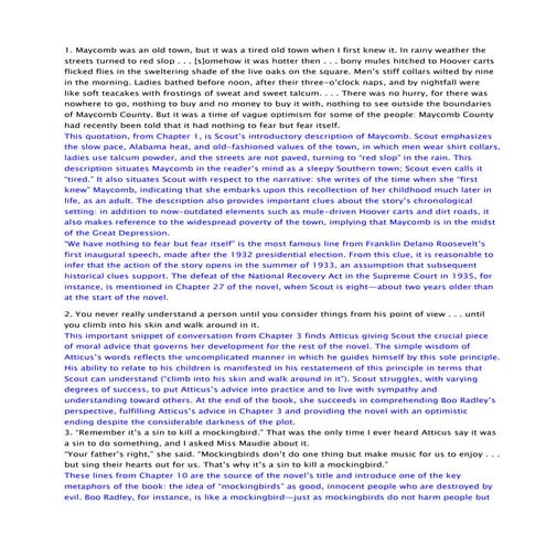 Quotes from To Kill A Mockingbird | DOCX