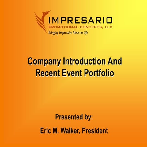 Impresario Presentation | PDF