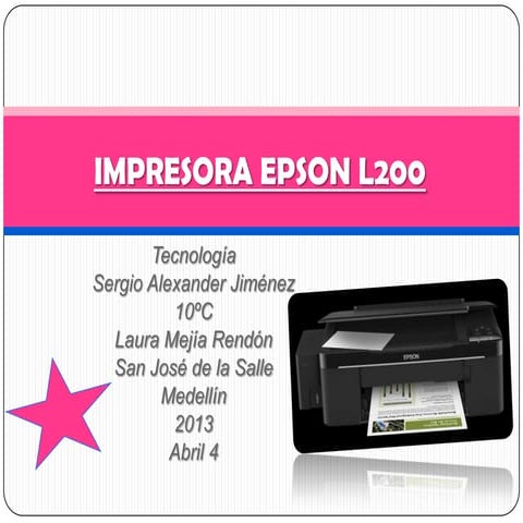 Impresora epson l200 | PPTX