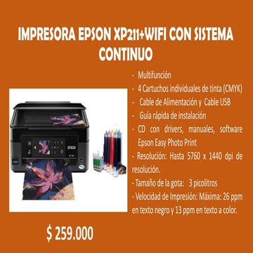 Características de Algunas Impresoras | PPTX