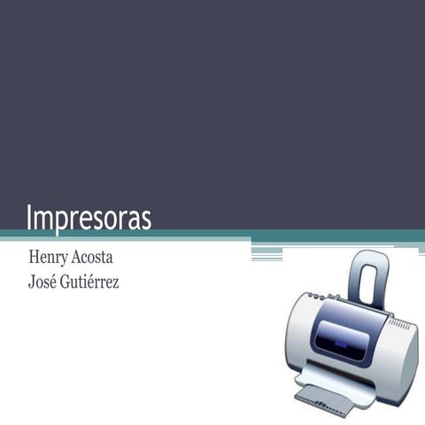 Impresoras | PPTX