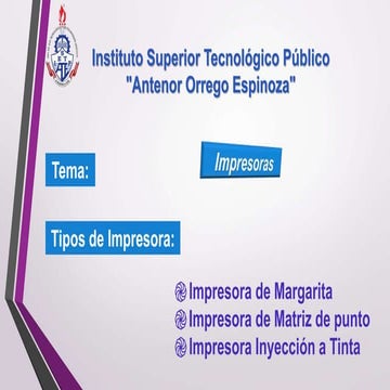 Impresoras | PPTX