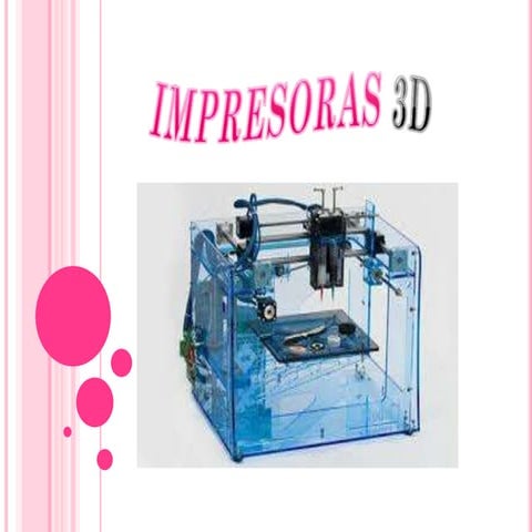Impresoras 3d | PPTX | 3-D Graphics | Computer Software and Applications