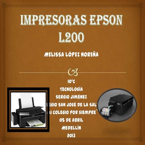 Impresora epson l200 | PPTX
