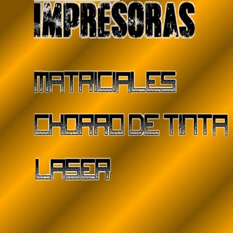 Conceptos básicos de impresoras y scanner | PPTX