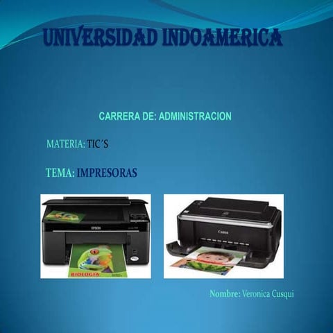 Impresoras Matriciales | PPTX