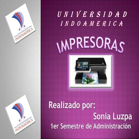 Impresoras y tipos | PPTX