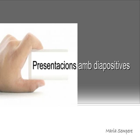 Presentació en Impress | PPT