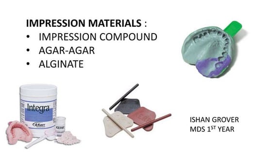 Impression Taking By Alginate | PPT
