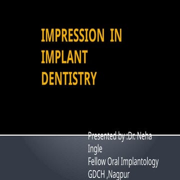 Dental Implant Impression techniques.pptx