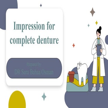 Impression for complete denture.pptx | Dental Health | Diseases and ...