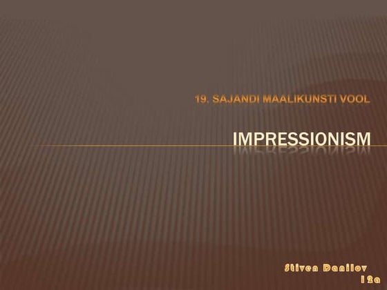 Impressionism | PPT