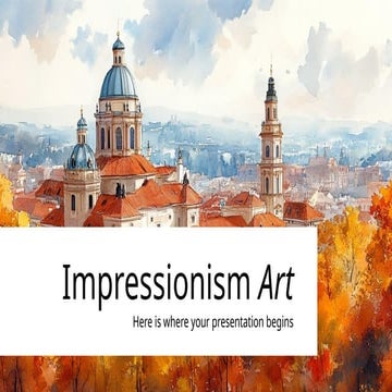 Impressionism Art Diereby Slidesgo Pptx