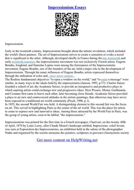 Impressionism | PPTX