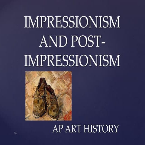 Impressionism & Post-Impressionism Art History | PPTX