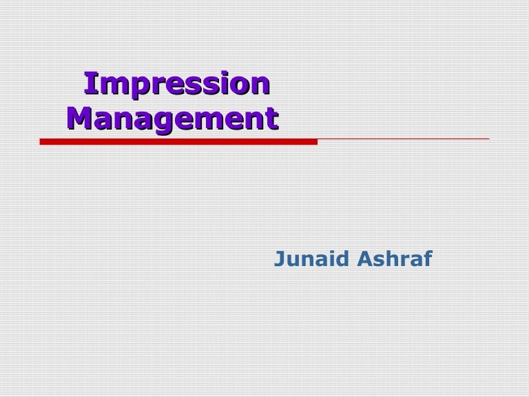 Impression management