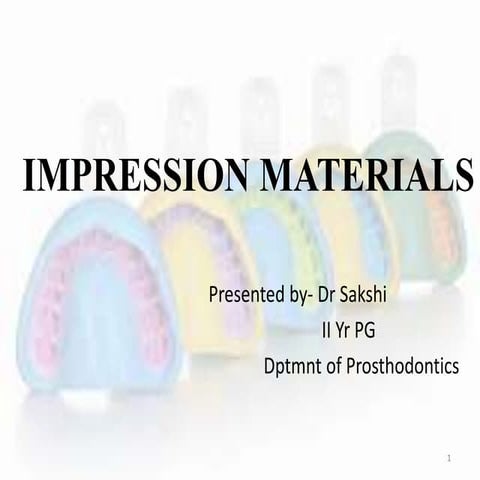 Impression materials | PPTX