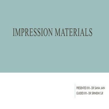 IMPRESSION things and other things and MATERIALS.pptx