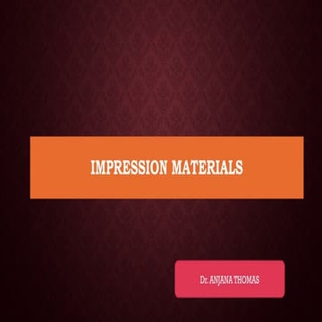 hydrocolloids impression dental material | PPT