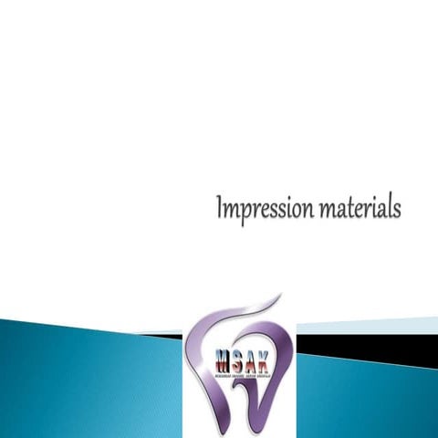Impression materials | PPTX
