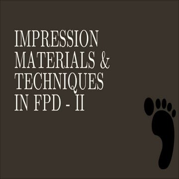 Impressions in fpd | PPT