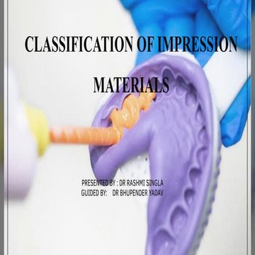 silicon impression material | PPTX