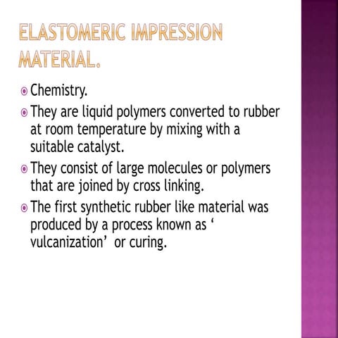 Impression materials polysulph poly ether | PPTX