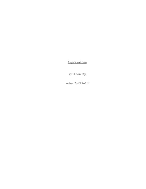 Screenplay impressions | PDF