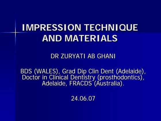 8.boxing impressions and making casts | PPT | Oral care | Personal Care