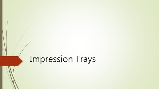 tray definition and classification | PPTX