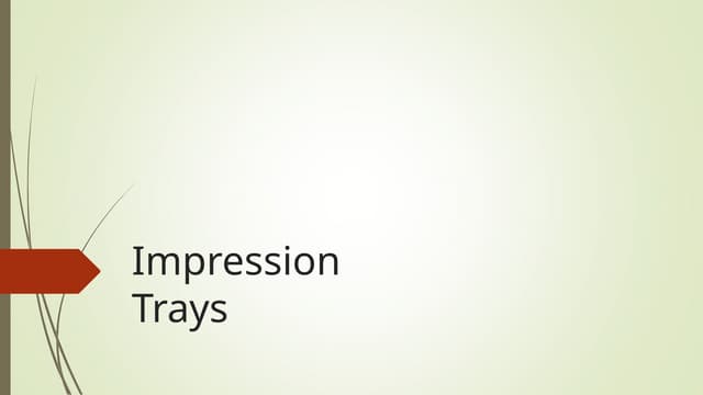 Special tray prosthodontics | PPTX