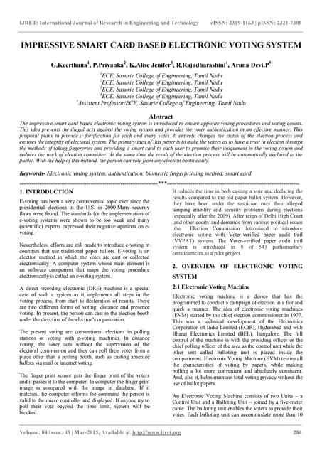 Biometric Electronic Voting Machine | PDF | Computing | Technology & Computing