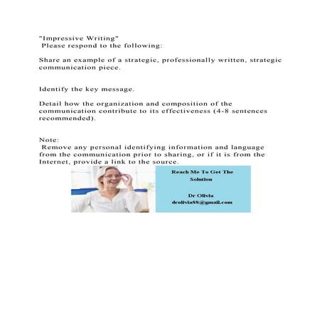 Impressive Writing Please respond to the followingShare an .docx