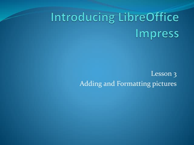 Libre Office Writer Lesson 4: Working with tables and templates | PPTX