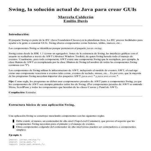 Imprimir swing | PDF
